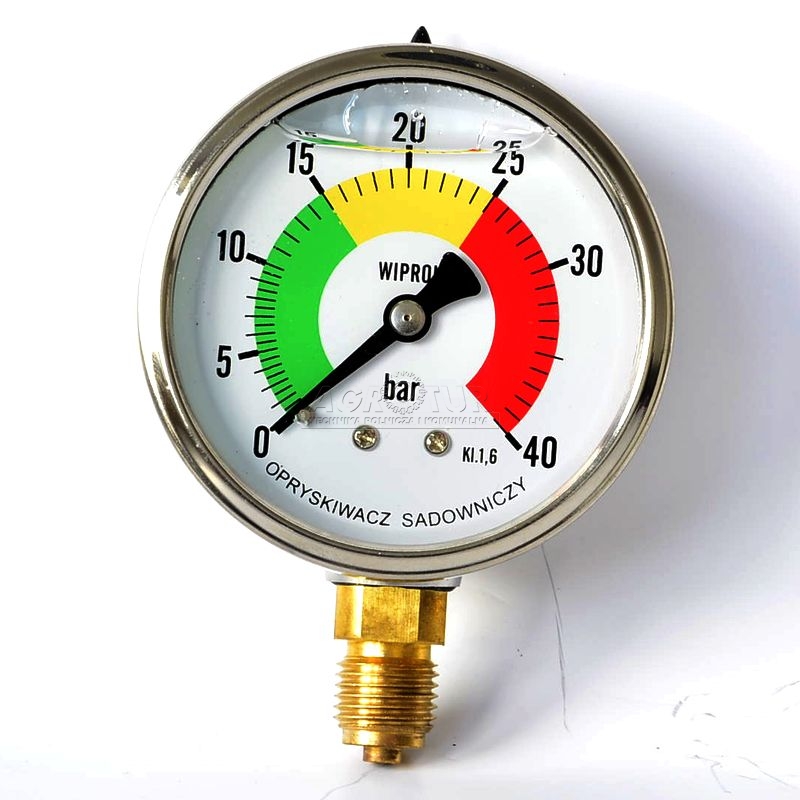 MANOMETR GLICERYNOWY M63 0-40 BAR GWINT G1/4"